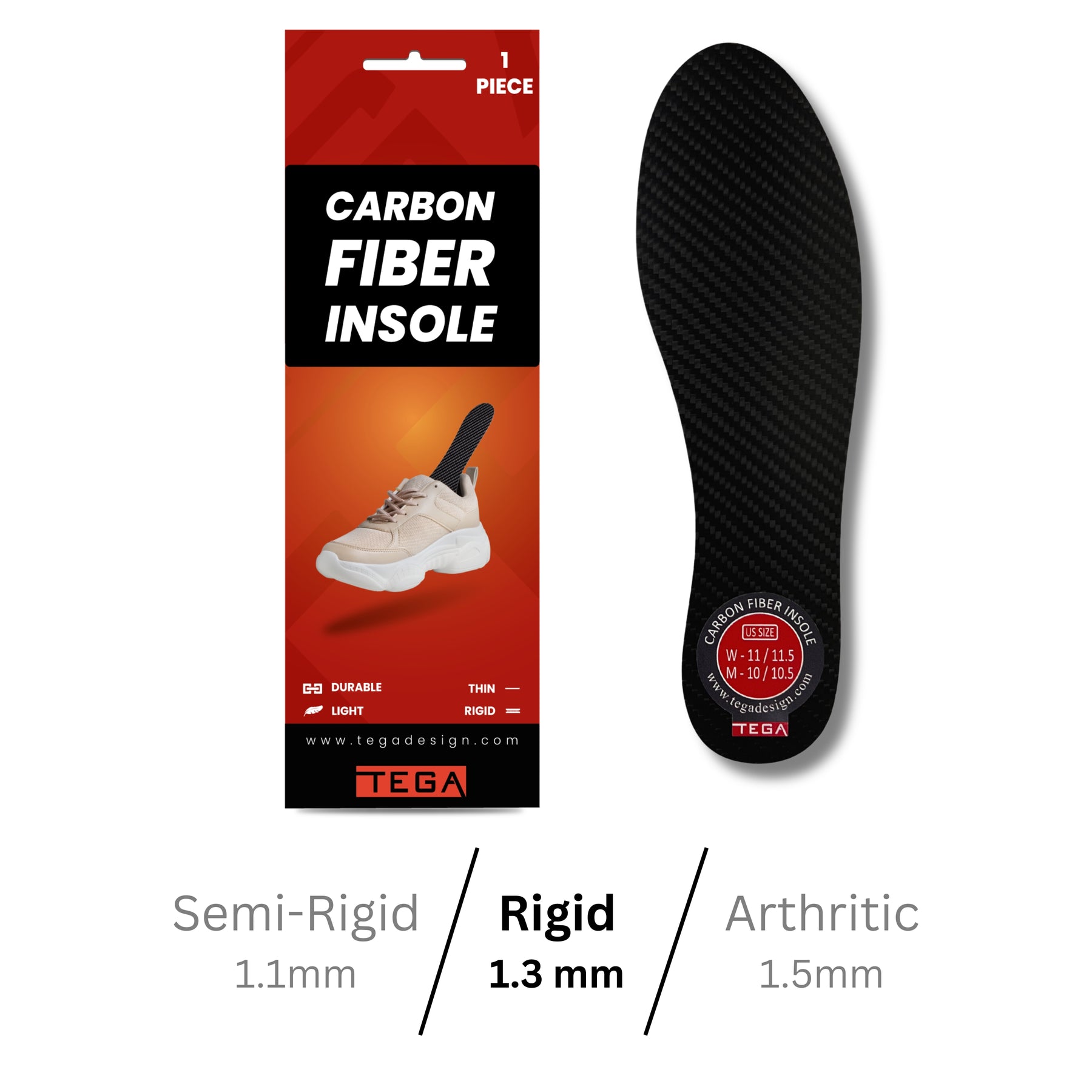Rigid Carbon Fiber Insoles – Tega Design